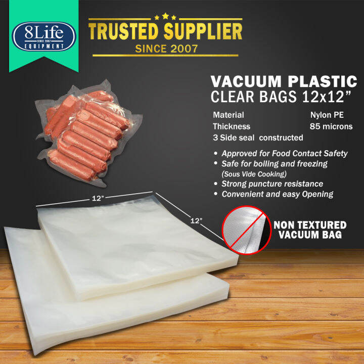 12x12 inches or 30x30 centimeters (CLEAR) vacuum bags vacuum plastic ...