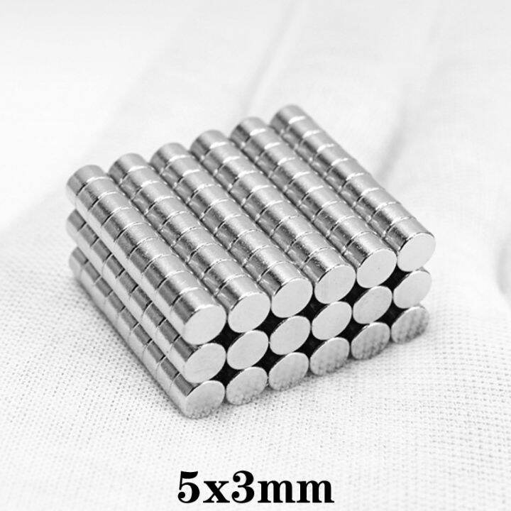 20 1000pcs 5x3 mm N35 Small Round Powerful 5mm x 3mm Sheet 5x3mm NdFeB ...