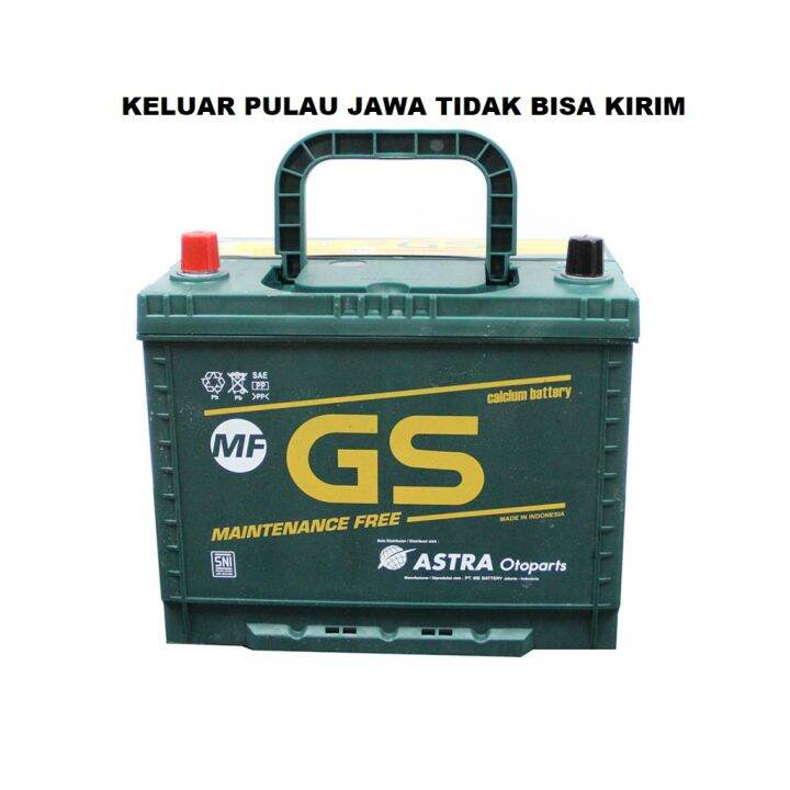 AKI MOBIL AKI KERING GS ASTRA ORIGINAL TYPE MF NS70 untuk mobil Toyota ...