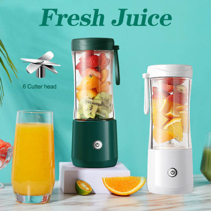 BLENDER BUAH WIRELESS PORTABLE JUICER 380ML Botol Juice 136 Blender Cup ...