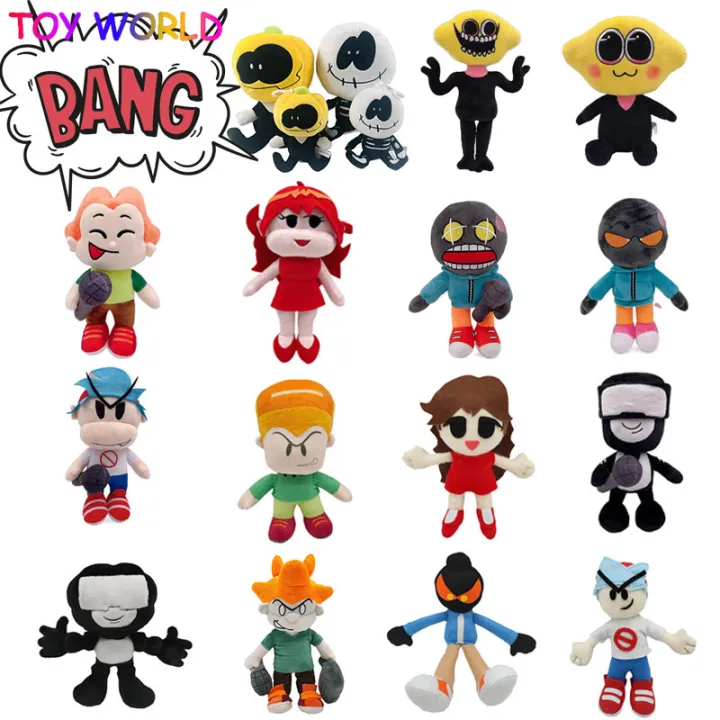 20-30cm Friday Night Funkin Plush Doll Skid Pump Friday Whitty ...