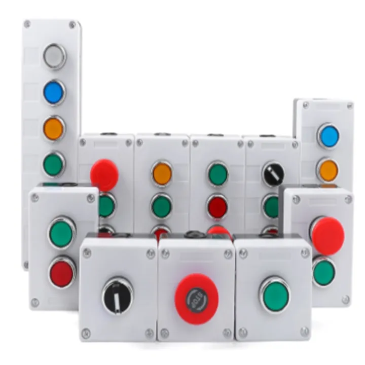 Push button switch control box emergency stop button indicating plastic ... Push button switch control box emergency stop button indicating plastic ...
