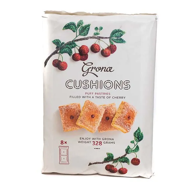 BISCUITS Grona Cushions Puff Pastries With Cherry Filling 384g | Lazada