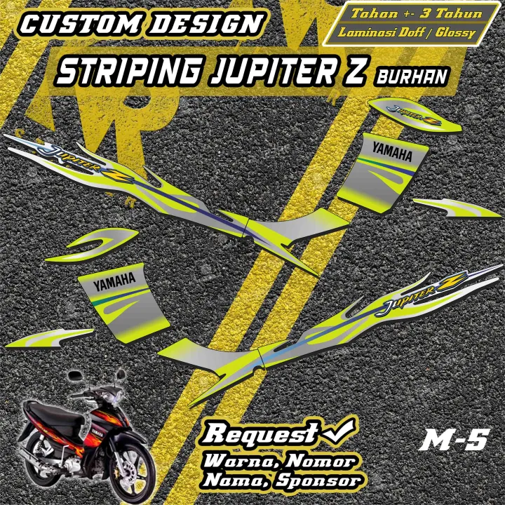 Stiker Striping Jupiter Z | Custom Desain lis striping Stiker Jupiter Z ...