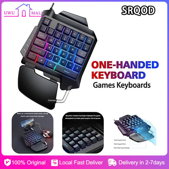 Original Single Handed Ergonomic Gaming Keypad For PUBG 35 Keys One ...