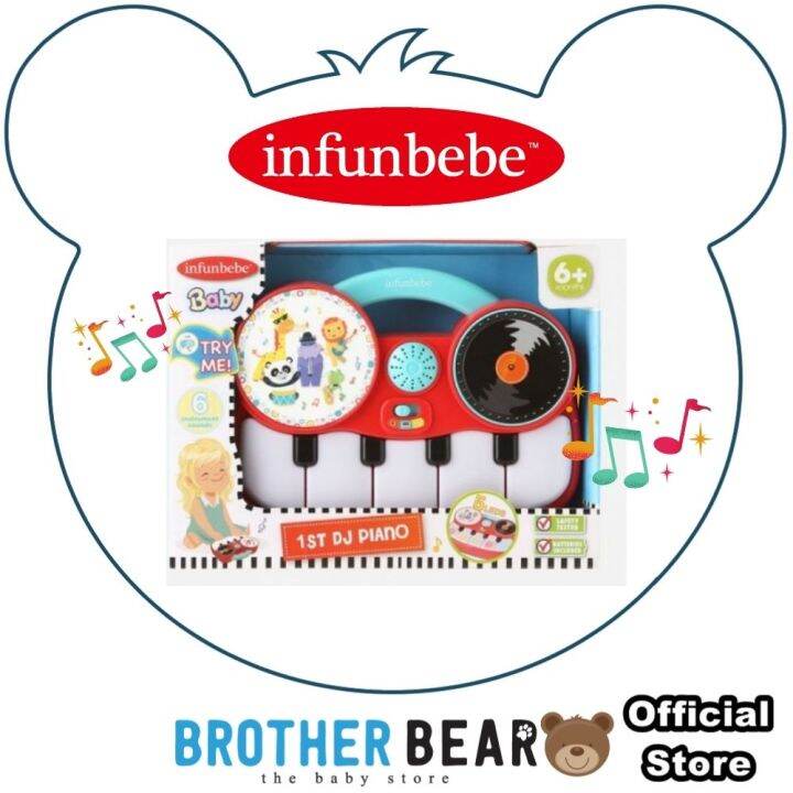 Infunbebe My First DJ Piano Toy for Baby 6m+|BROTHER BEAR® | Lazada