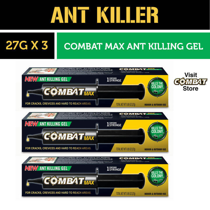 [Bundle of 3] Combat MAX Ant Killing Gel Bait, 27 grams | Lazada Singapore