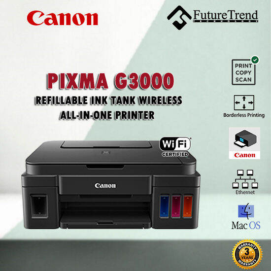 Canon G3000 (Touch 'nGo RM50) Pixma G3000 Refillable InkTank Wireless ...