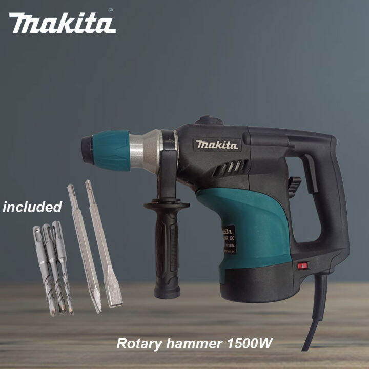 1500W heavy duty electric hammer drill and electric impact drill set ...