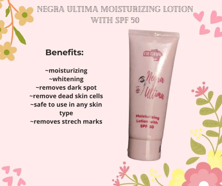 Negra Ultima Whitening Moisturizing Lotion with SPF 50 (new variant ...