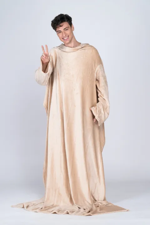 Bleeves® | Beige (Bleeves XtraLong Size) | Bleeves Wearable Blanket ...