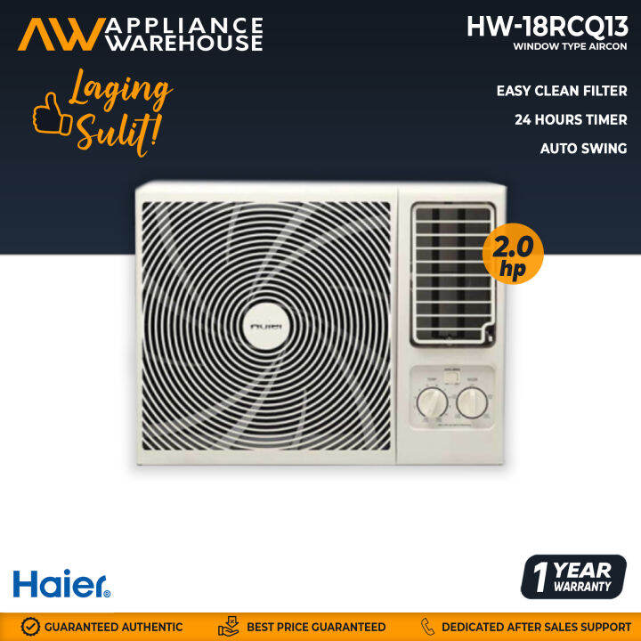 Haier HW-18RCQ13 2.0 HP Blue Fin Electronic Non-Inverter Window Type ...