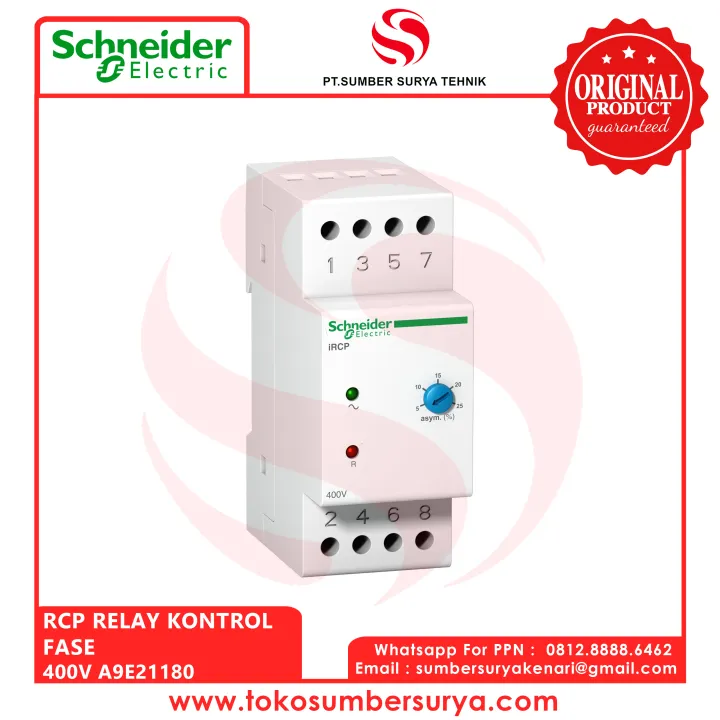 RCP RELAY KONTROL FASE 400V Saklar Listrik ON OFF A9E21180 SNI Asli Ori ...