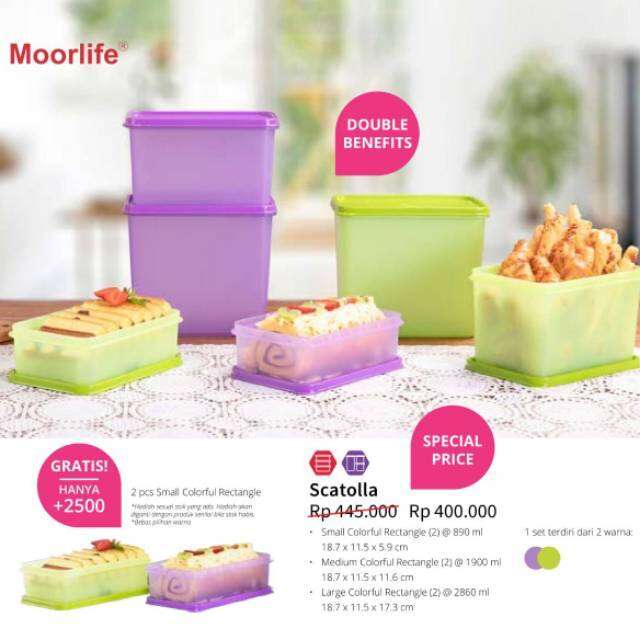 Moorlife Scatolla Promo / Kotak Kue / Snack Canister / Gift / Hamper ...