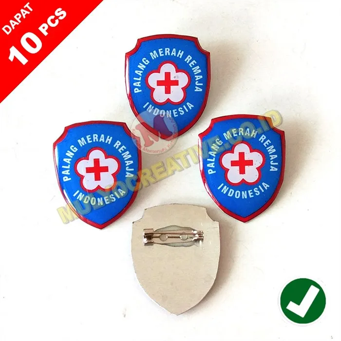 Pin Bross PMR Indonesia - Lencana PMR Warna Biru / 10pcs | Lazada Indonesia