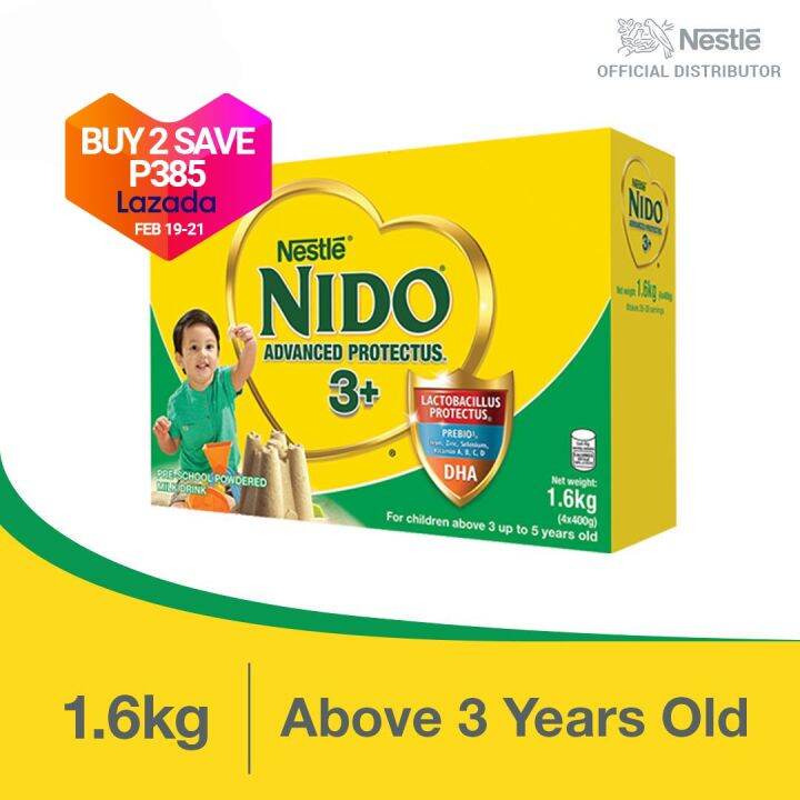 NIDO 3+ Advanced Protectus Powdered Milk Drink For Pre-Schoolers Above ...