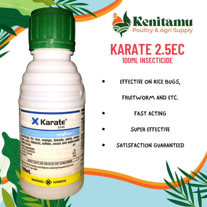 KARATE 2.5EC 100ML INSECTICIDE BY: SYNGENTA FOR PLANT CARE AND CROPS ...