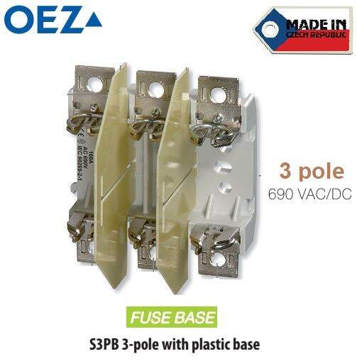 ฐานฟิวส์ NH000, NH00 / Fuse base 3 pole - OEZ (Made in Czech) | Lazada ...