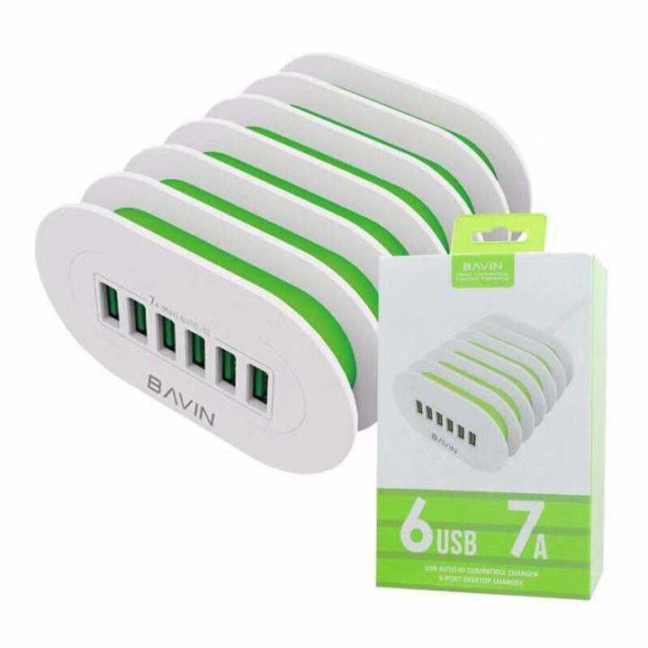 Bavin A6702 6 USB 5V / 7.0A Quick Charge Desktop Charger | Lazada PH