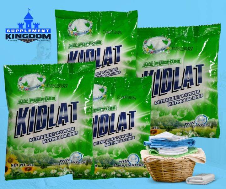 Kidlat ALL PURPOSE Laundry Detergent Powder 45g Pouch - Sold per Sack ...