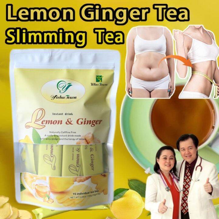 Original Lemon Ginger Tea Slimming Products Lemon&Ginger Natural Weight ...