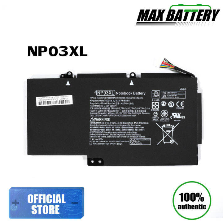 Laptop Battery NP03XL for HP Pavilion X360 13-A010DX TPN-Q146 TPN-Q147 ...