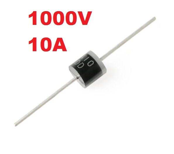 (20ชิ้น) ไดโอด 10A10 SILICON RECTIFIERS Rectifier Diode 10A 1000V R-6 ...