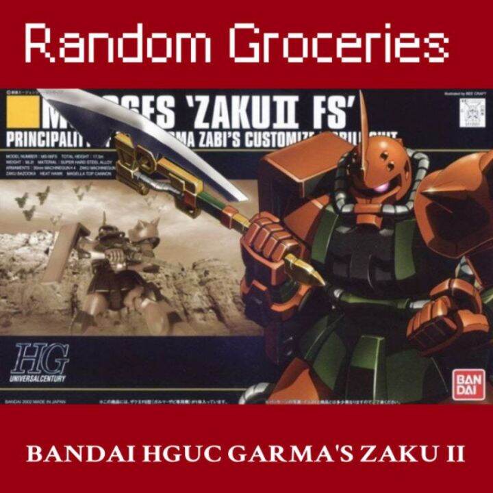 BANDAI HG MS-06FS GARMA'S ZAKU II GUNDAM | Lazada