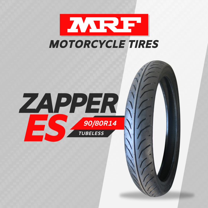 90/80-14 TL TUBELESS MRF ZAPPER ES Motorcycle Tires Made in India | Lazada PH