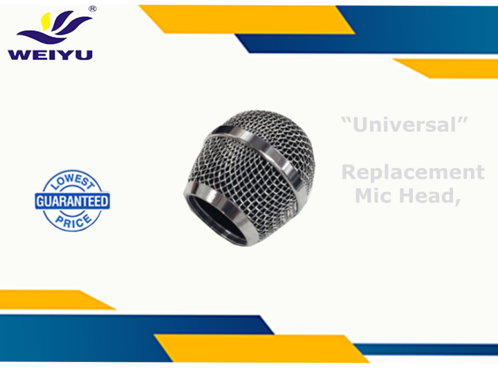 Universal Microphone Head Replacement (MIC HEAD) SILVER | Lazada PH