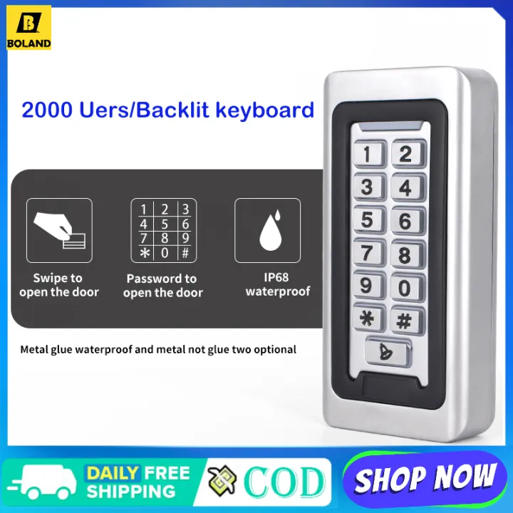 Boland 2000 Users RFID Door Access Controller IP68 Waterproof Keypad WG ...