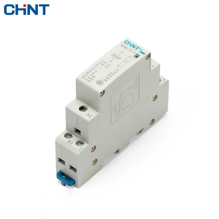 CHINT Household AC Contactor NCH8 25 / 11 220V Rail Type Normally Open Normally Closed 2P 20A ...