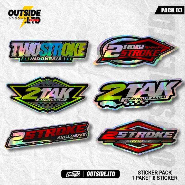 STIKER 2 STROKE 2 TAK MOTOR, STIKER PRINTING MOTOR | Lazada Indonesia