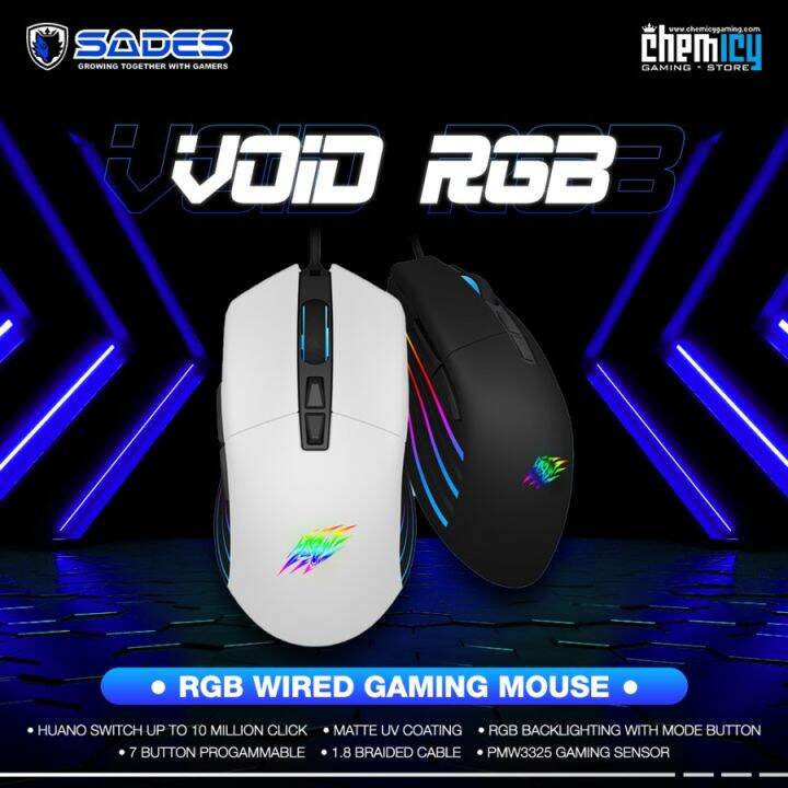 Sades Void RGB Wired Gaming Mouse | Lazada Indonesia