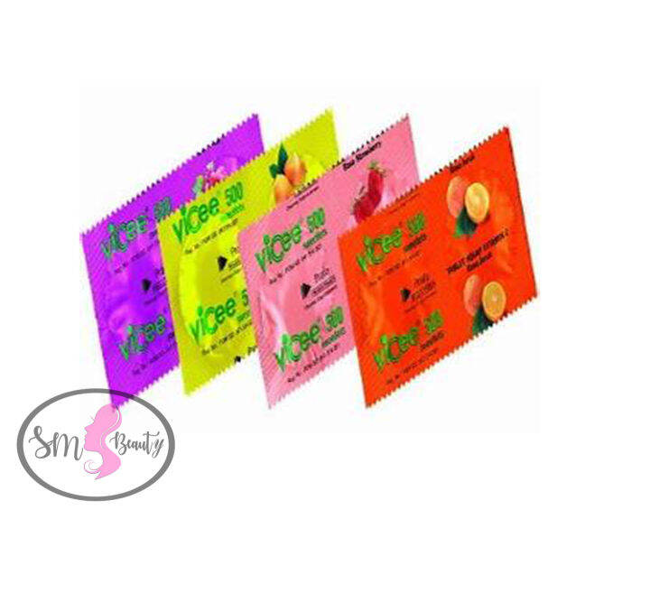 VICEE 500mg | Tablet Hisap Vitamin C 1 Strip 2 Tablet - Rasa Anggur Dan ...