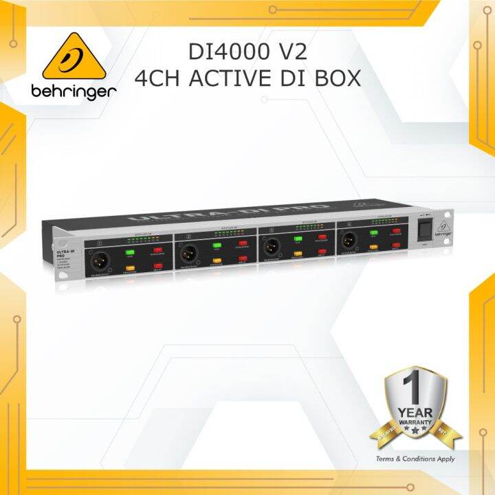[100% AUTHENTIC] BEHRINGER DI4000 V2 Professional 4-Channel Active DI ...