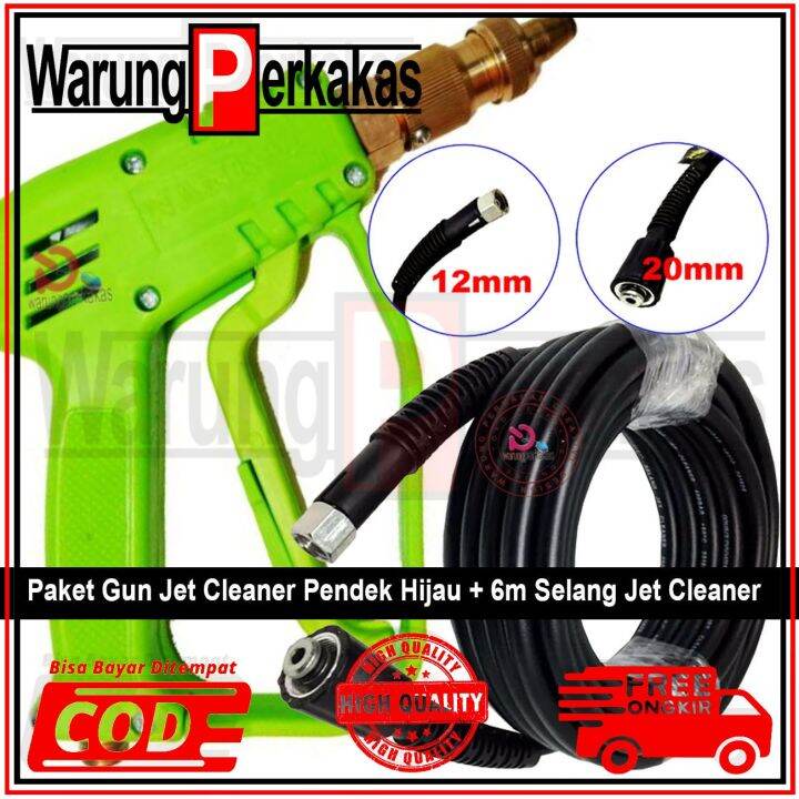 Paket 2in1 Nankai Gun Jet Cleaner Pendek + 6 meter Selang Jet Cleaner ...