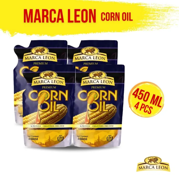 Marca Leon Corn Oil 450ml Pouch Bundle of 4 | Lazada PH