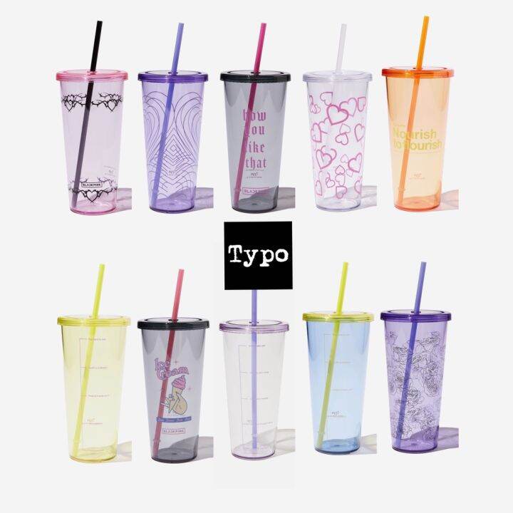 TYPO Bottle / Sipper Smoothie Cup 700ml & blackpink collection ...
