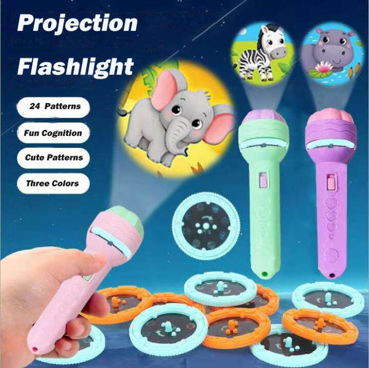 Child Projector Toys Flashlight Toys Educational Toys For Kids Learning ...