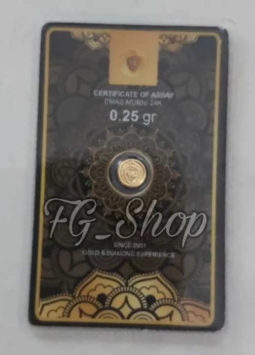 Minigold Black Series 0,25gr Logam Mulia Koin Emas Mini Murni Mini Gold ...