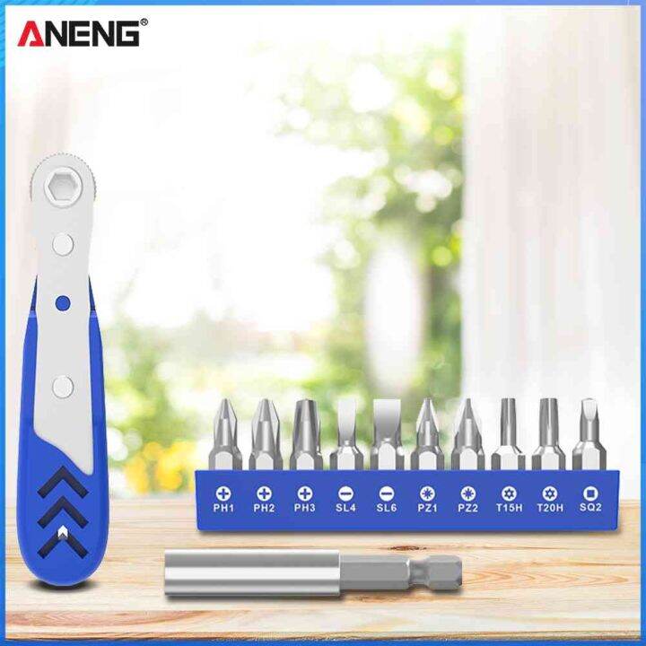 【ANENG】Household Ratchet Wrench Screwdriver Double Ended Repair Wrench ...