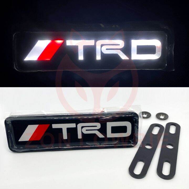 Car decoratio 1 X TRD Led Light Front Grill Grille Emblem Badge Logo For Toyota Camry Corolla ...