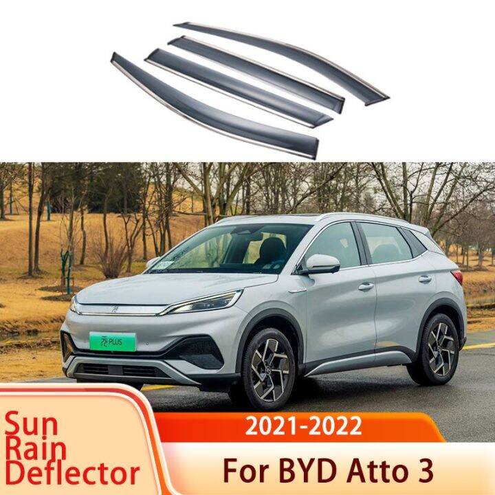 For BYD Yuan Plus EV Atto 3 2021 2022 2023 Car Window Visor Awnings Sun ...