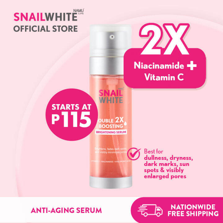 SNAILWHITE Double Boosting Brightening Serum 40ml + 40ml | Lazada PH