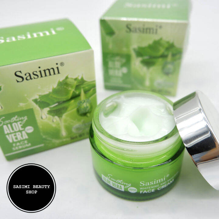 SASIMI Aloe Vera Cream ครีมว่านหางจระเข้ บำรุงผิวหน้า 50g | Lazada.co.th