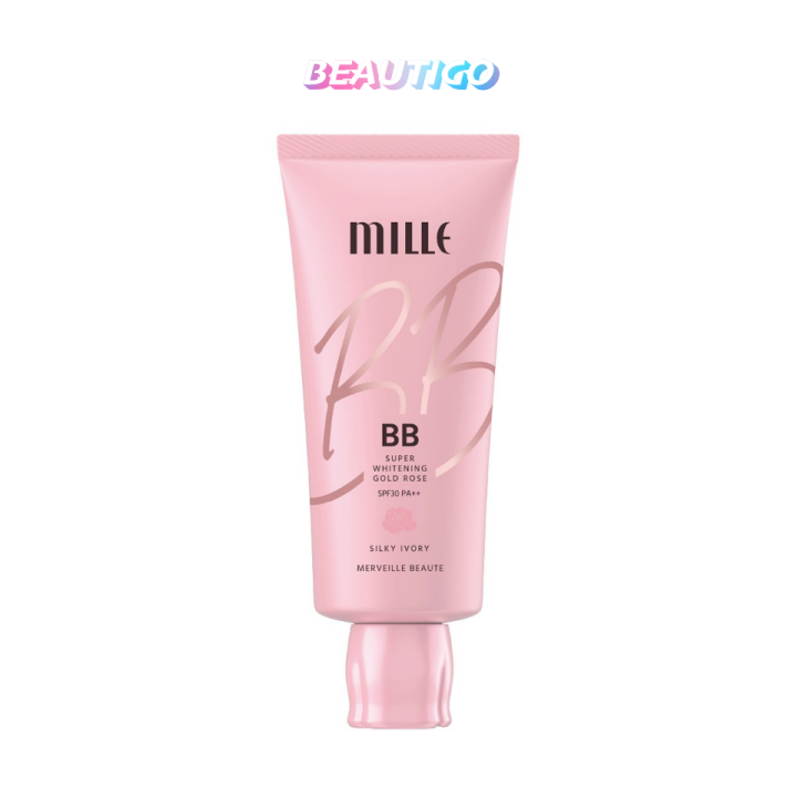 Mille Super Whitening Gold Rose BB Cream SPF30 PA++ 30g | Lazada.co.th