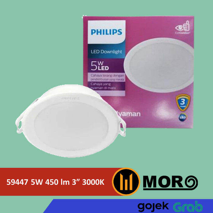 LAMPU PHILIPS DOWNLIGHT MESON 5 WATT 59447 KUNING WARMWHITE 3 INCH 5W 5 ...