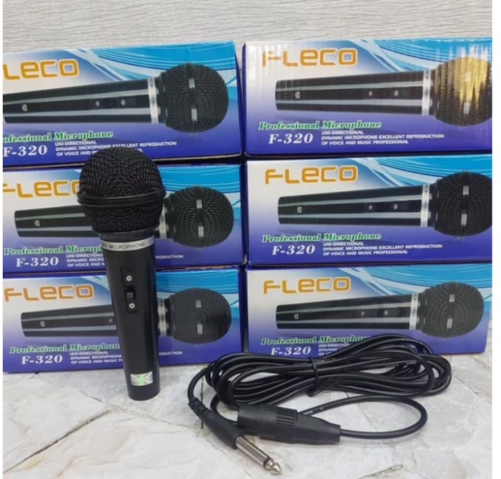Microphone Kabel Fleco F-320 / Mic Karaoke / Mic Masjid Suara Halus dan ...