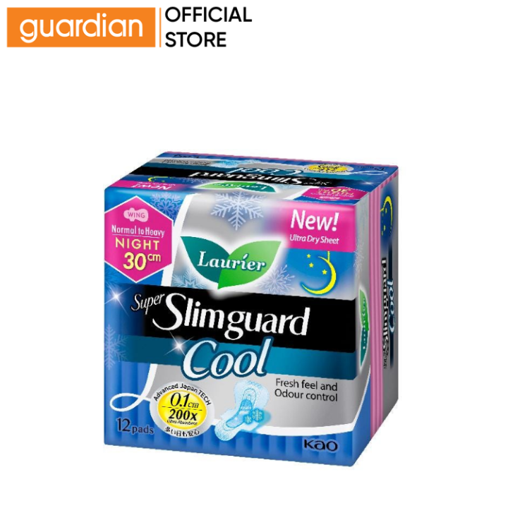 Laurier Super Slimguard Cool 30cm 12s | Lazada